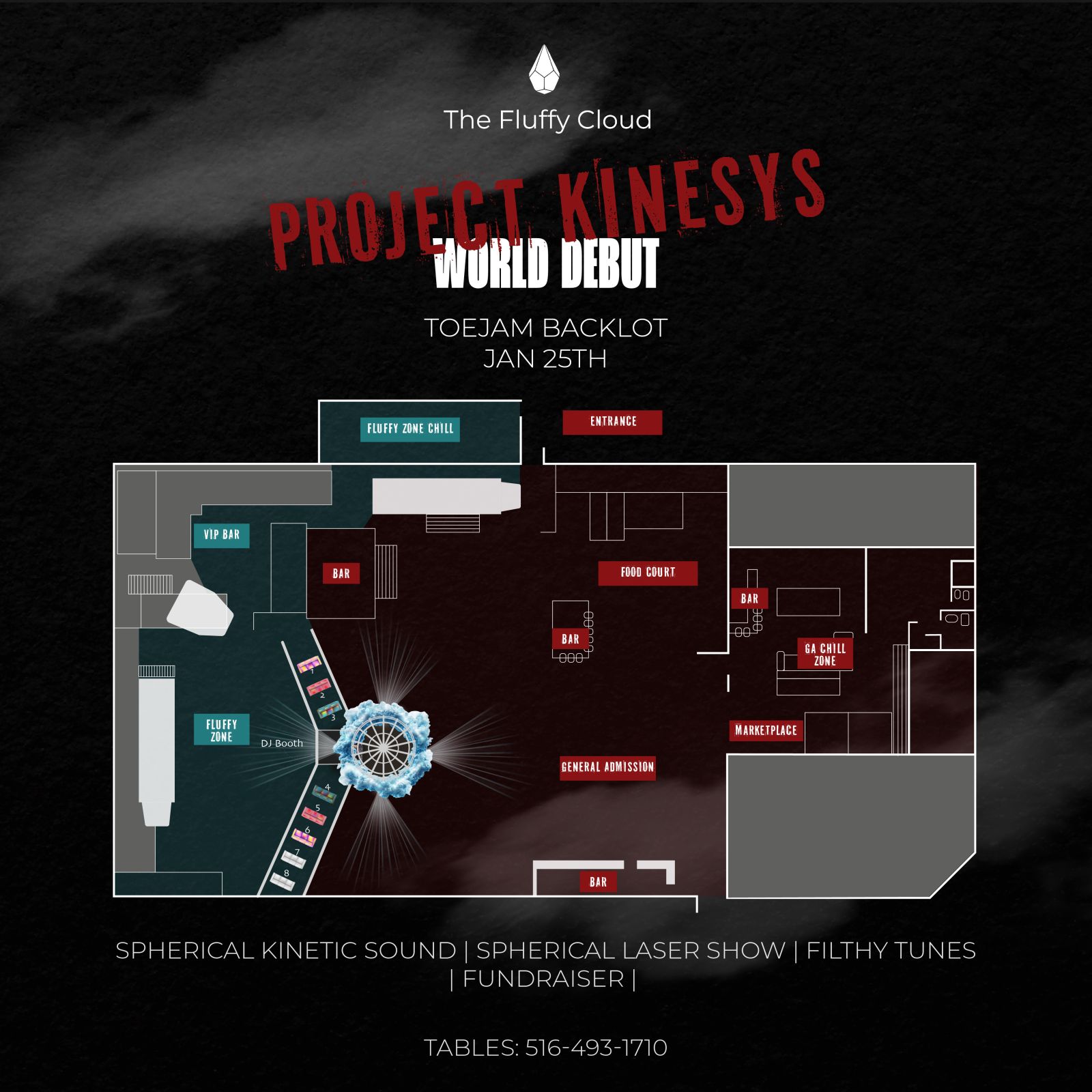 The Fluffy Cloud - Project Kinesys (WORLD DEBUT) Tickets | Miami | Toe ...