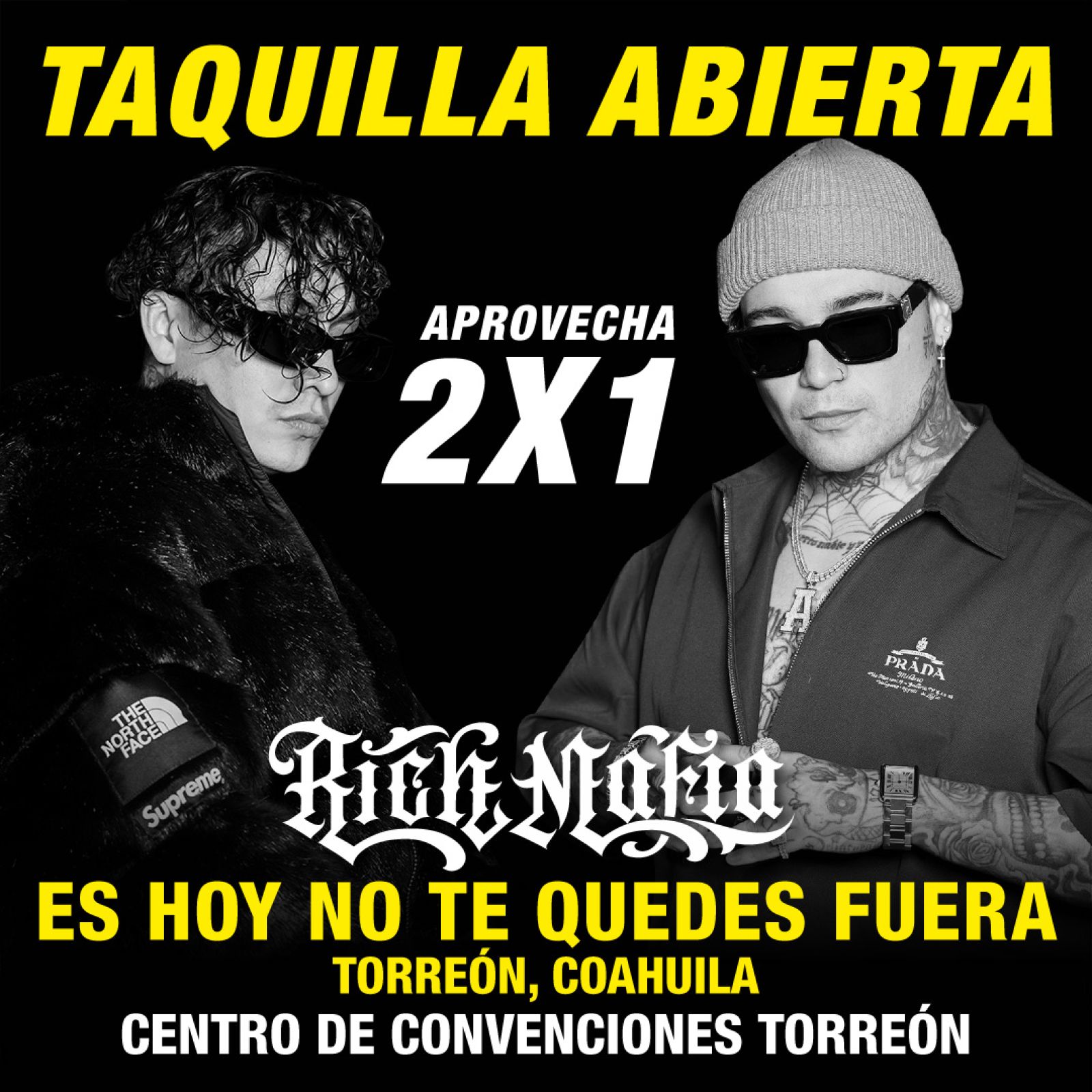 Rich Mafia (Alemán + Gera Mx) Torreon 2025's Tickets | Torreón | Centro ...