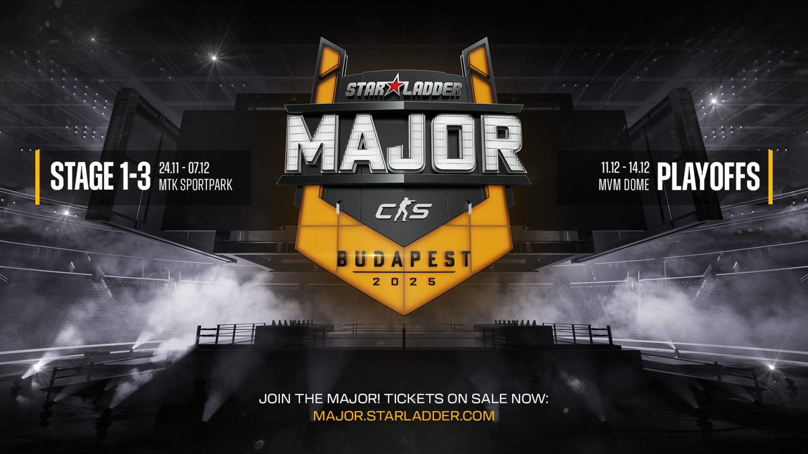 StarLadder Budapest Major: Playoffs's Tickets | Budapest | MVM Dome ...