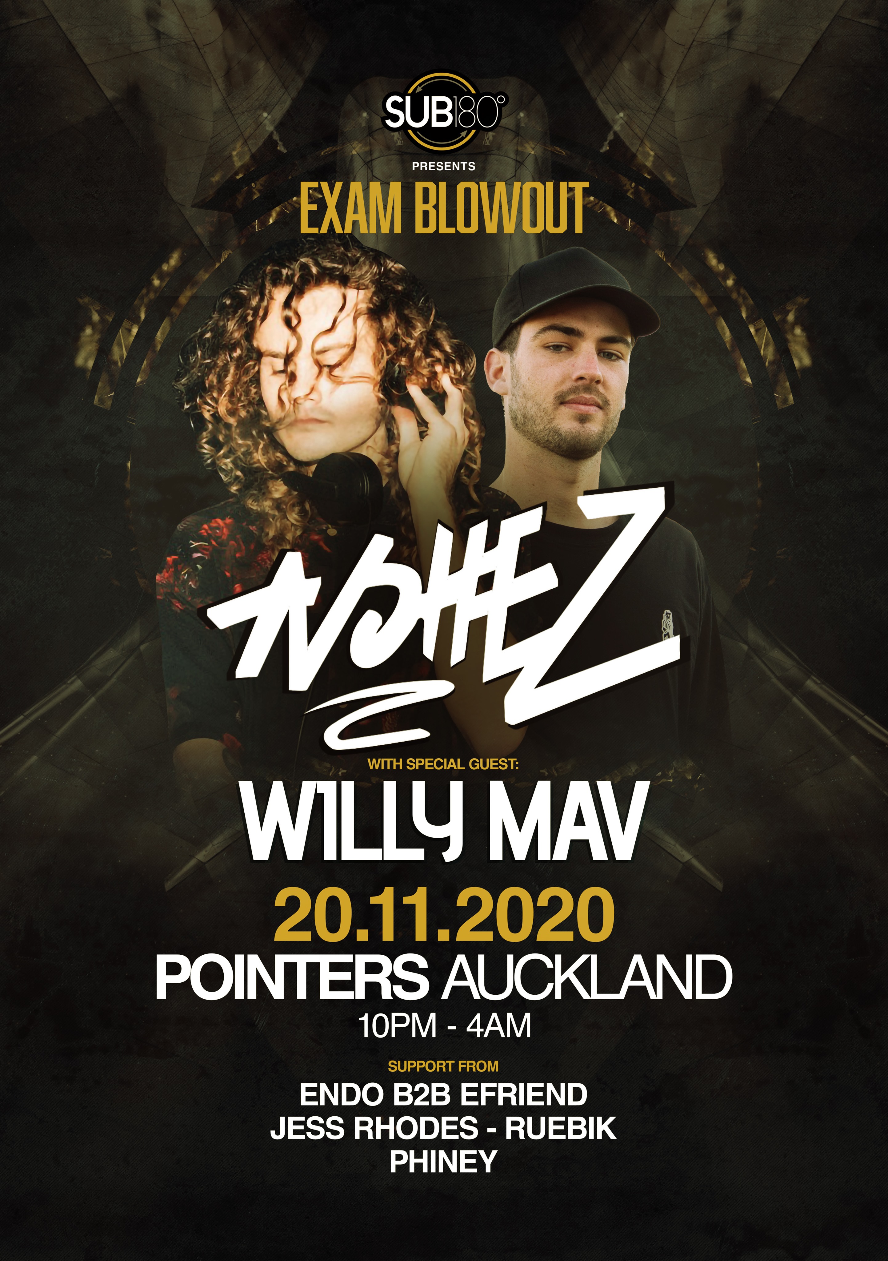 Exam Blowout: Ashez W// Special Guest Willy Mav's Tickets | Auckland ...