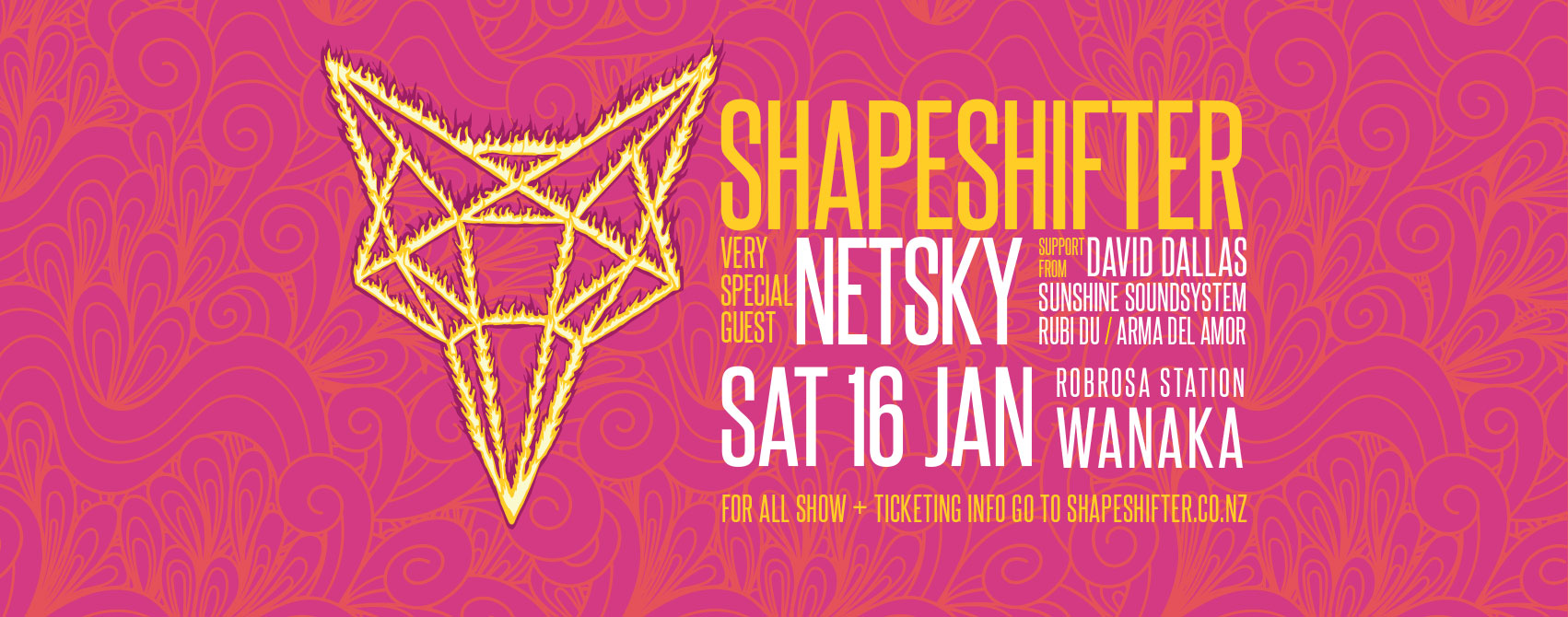 Shapeshifter | Wanaka's Tickets | Cardrona | Robrosa Station - Ticket Fairy