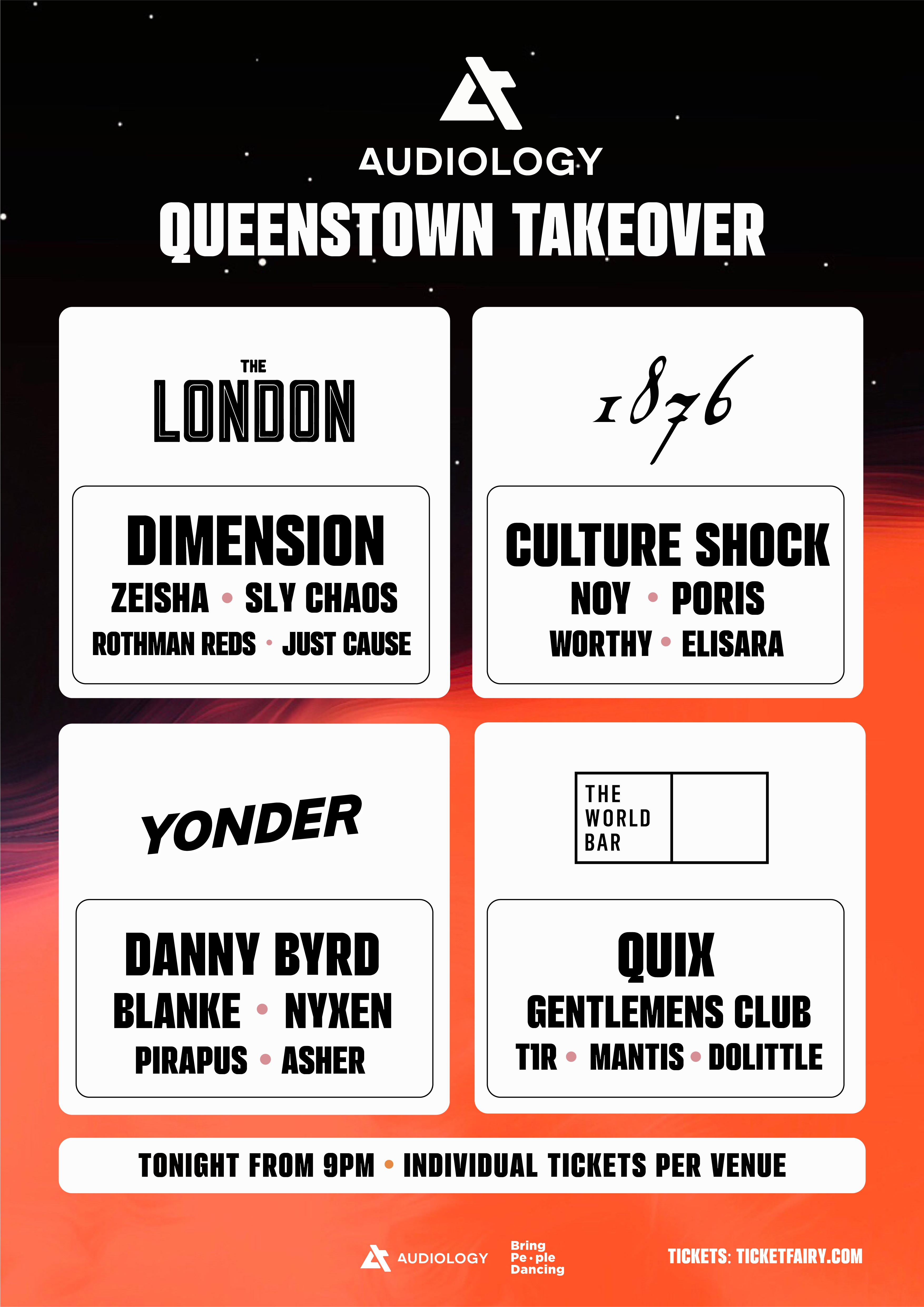 Queenstown Takeover Tickets | Queenstown | Queenstown - Ticket Fairy