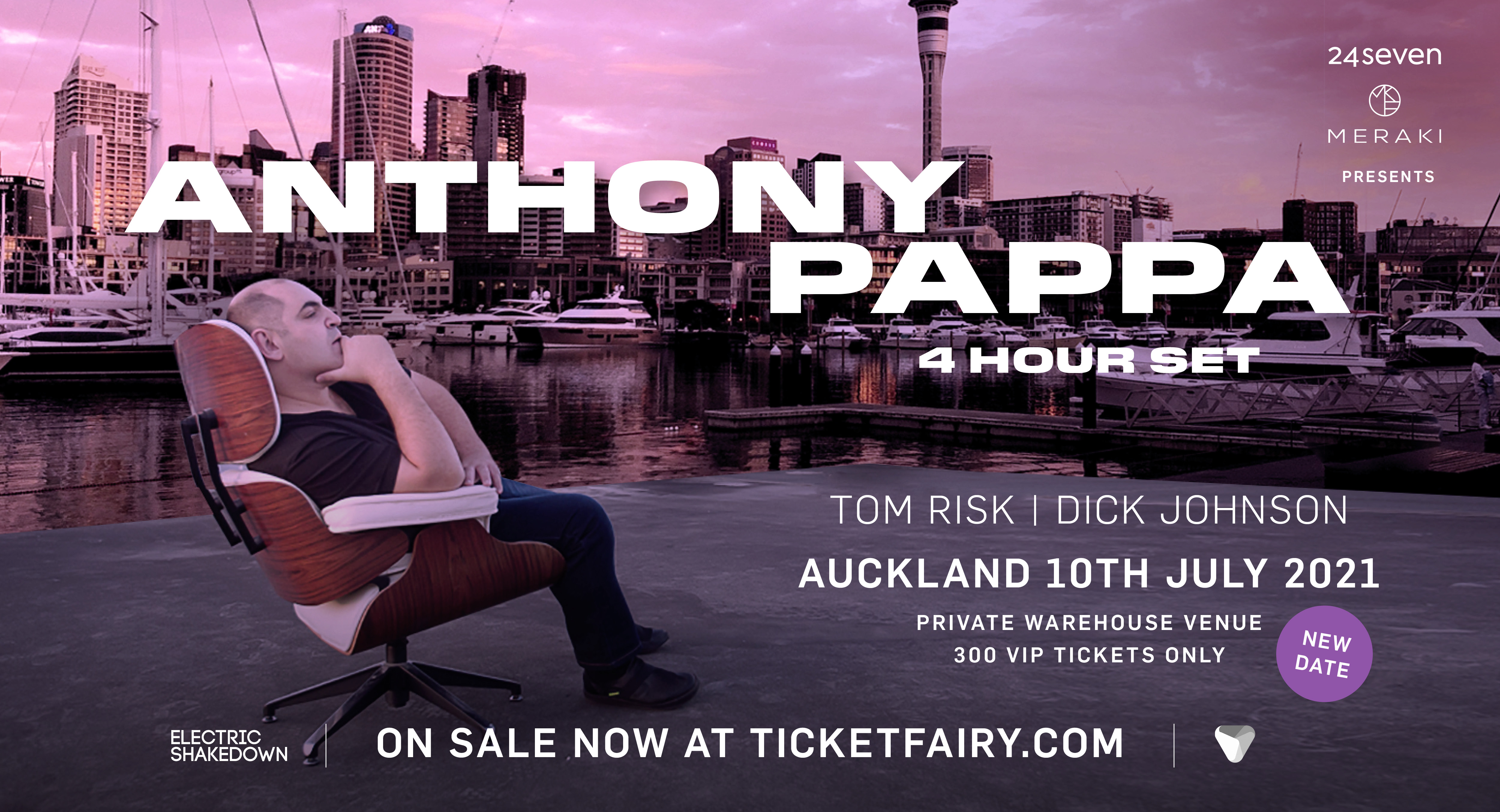 24Seven & Meraki pres: Anthony Pappa Tickets | Auckland | Auckland ...