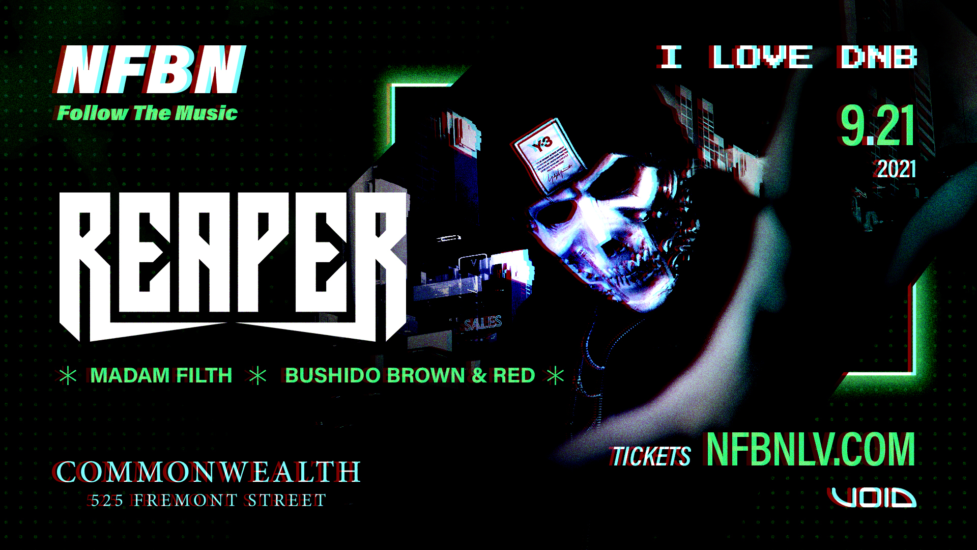 I Love DNB with Reaper at NFBN's Tickets | Las Vegas | Commonwealth ...