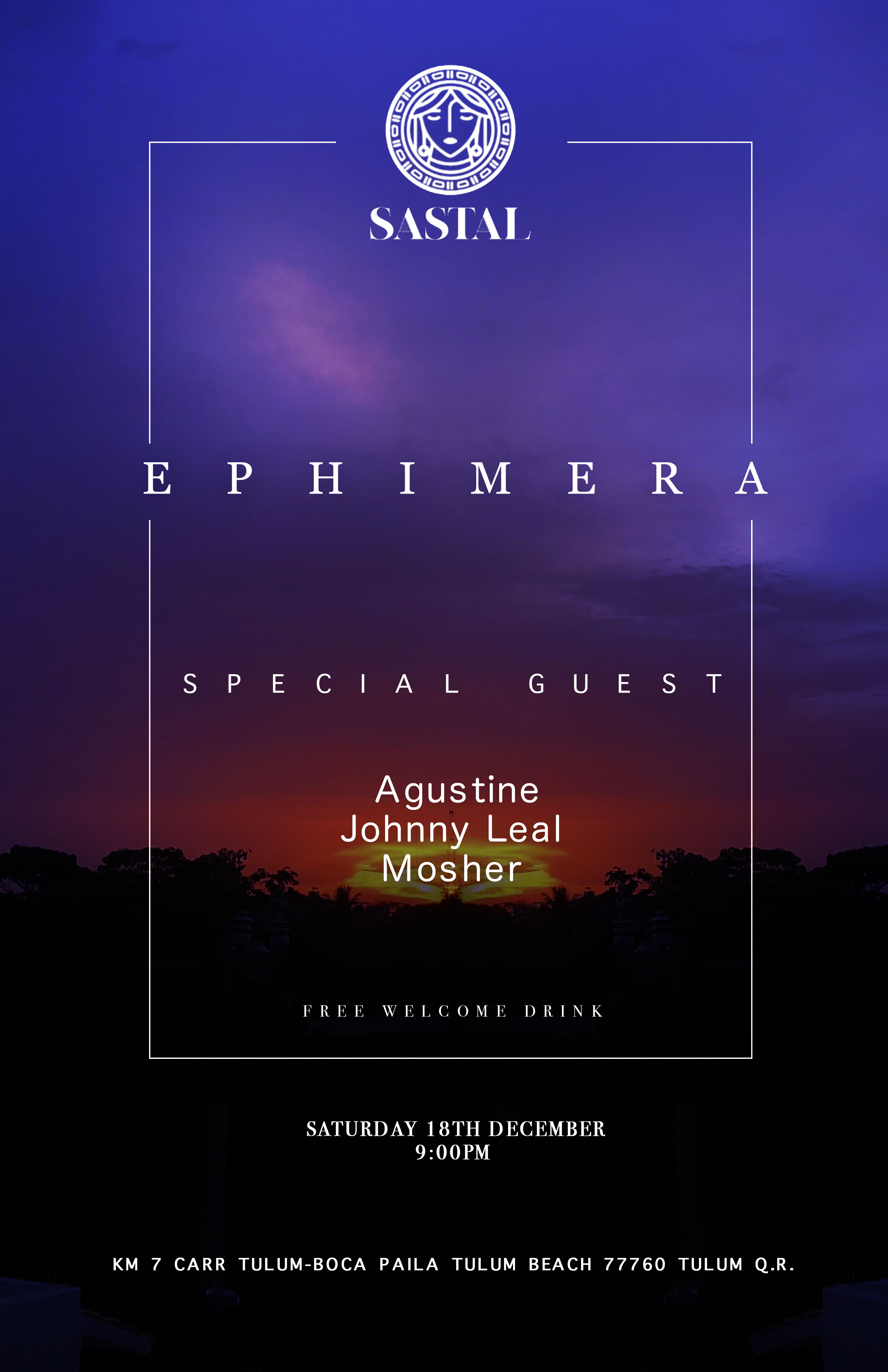 EPHIMERA at Sastal Tulum Tickets | Tulum | Sastal Tulum - Ticket Fairy