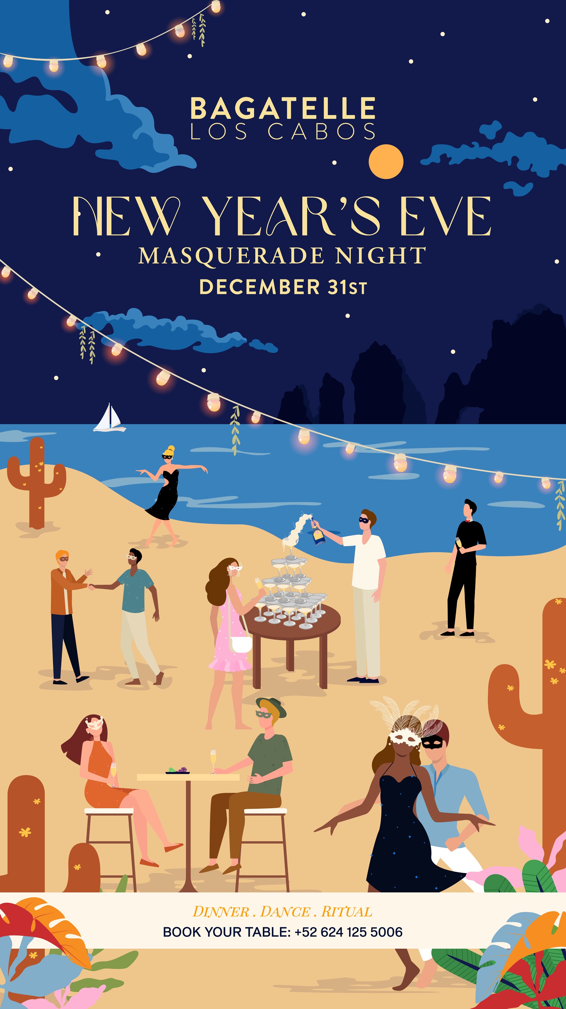 NEW YEAR'S EVE @ BAGATELLE LOS CABOS's Tickets | Cabo San Lucas ...