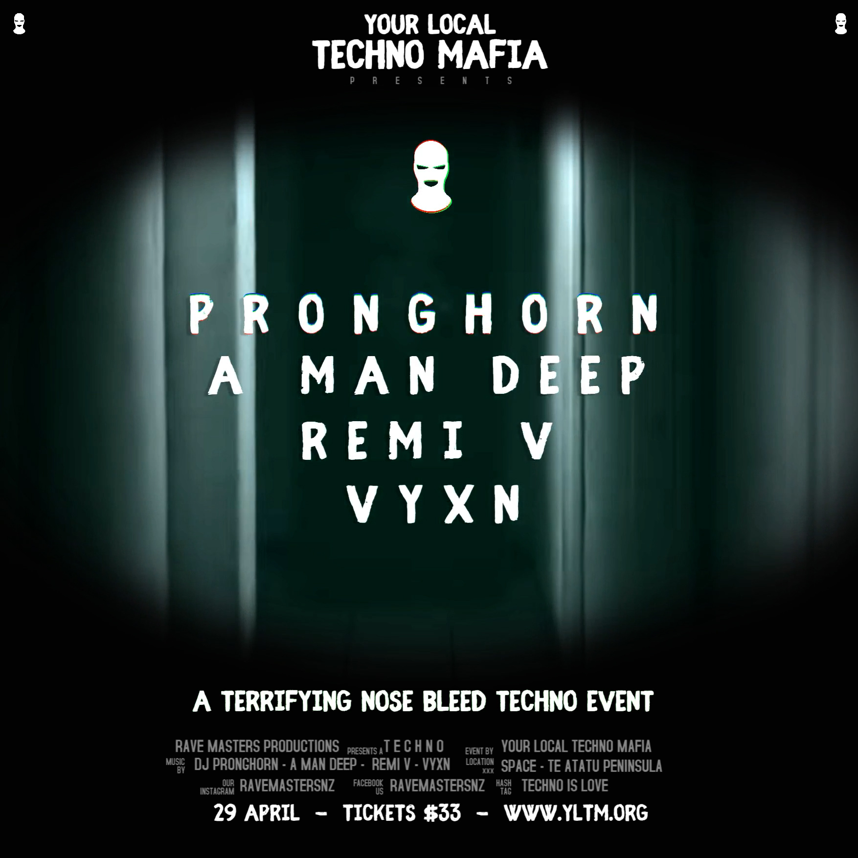 TECHNO - YLTM vol.16 Tickets | Auckland | The Space on TAP - Ticket Fairy