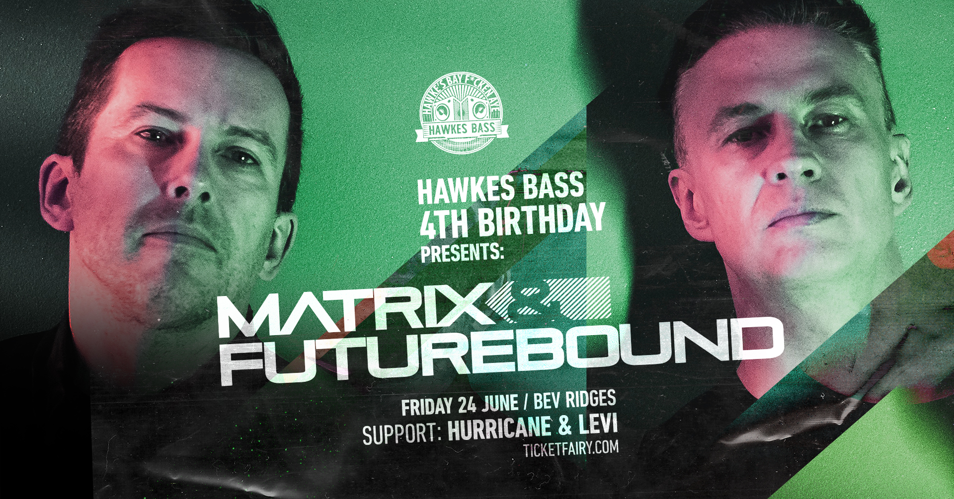 Hawkes BASS 4th Birthday - Matrix & Futurebound Tickets | Napier | Bev ...