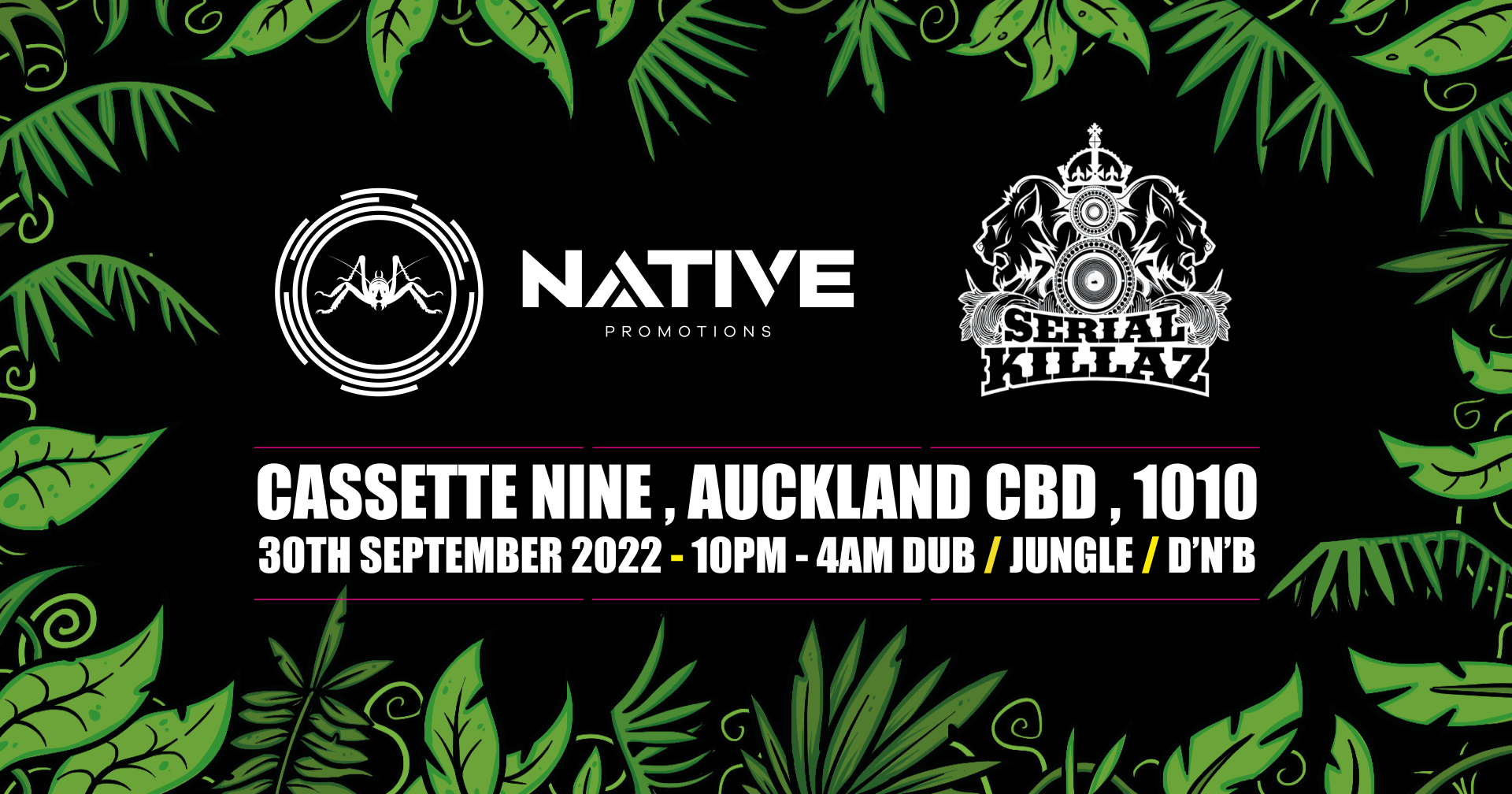 SERIAL KILLAZ [uk] Tickets | Auckland | Cassette Nine - Ticket Fairy