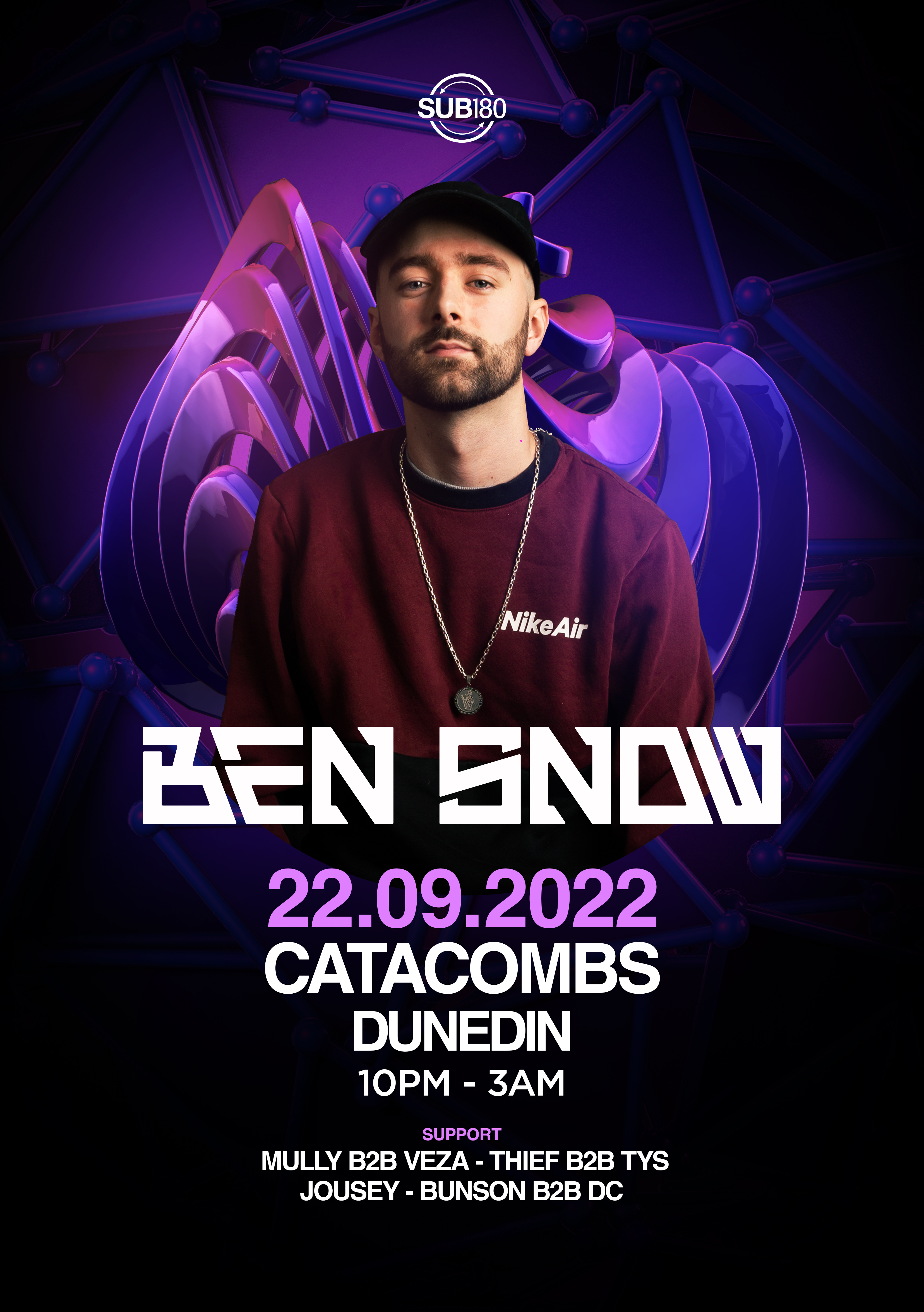 Ben Snow (UK) | Dunedin's Tickets | Dunedin | Catacombs Nightclub ...
