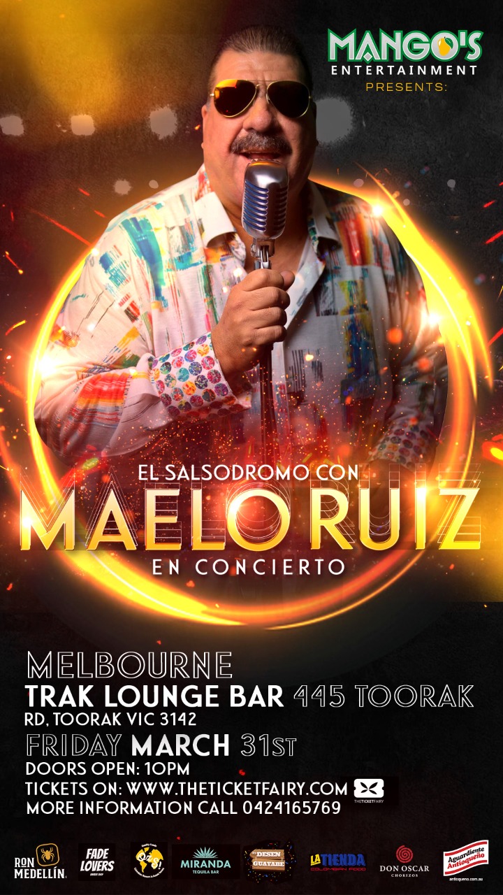 MAELO RUIZ EN CONCIERTO MELBOURNE Tickets | Toorak | Trak Lounge Bar - Ticket Fairy