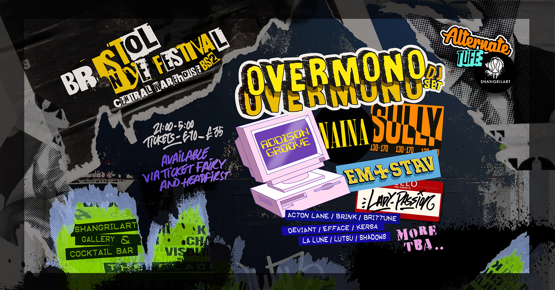 Bristol NYE Festival w/ OVERMONO, Sully, Naina, Addison Groove++ ...