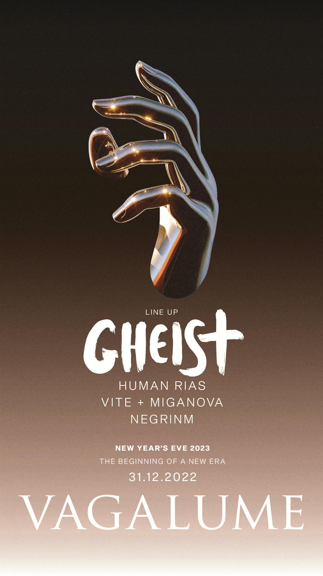 NEW YEAR´S EVE 2023 & 3RD ANNIVERSARY - ¨GHEIST¨@VAGALUME's Tickets ...