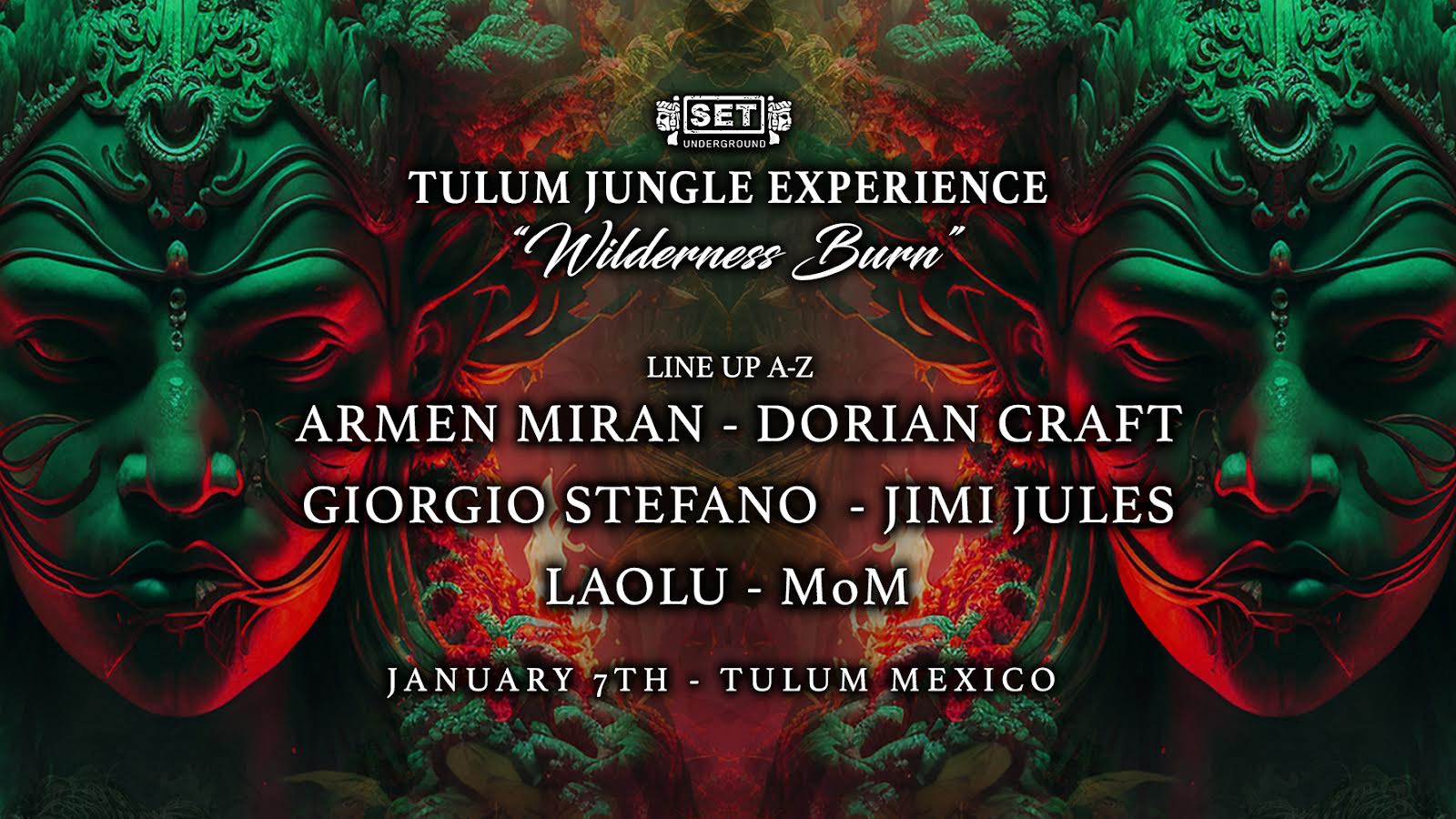 SET Underground's Tulum Jungle Experience January 7th Tickets | Tulum ...