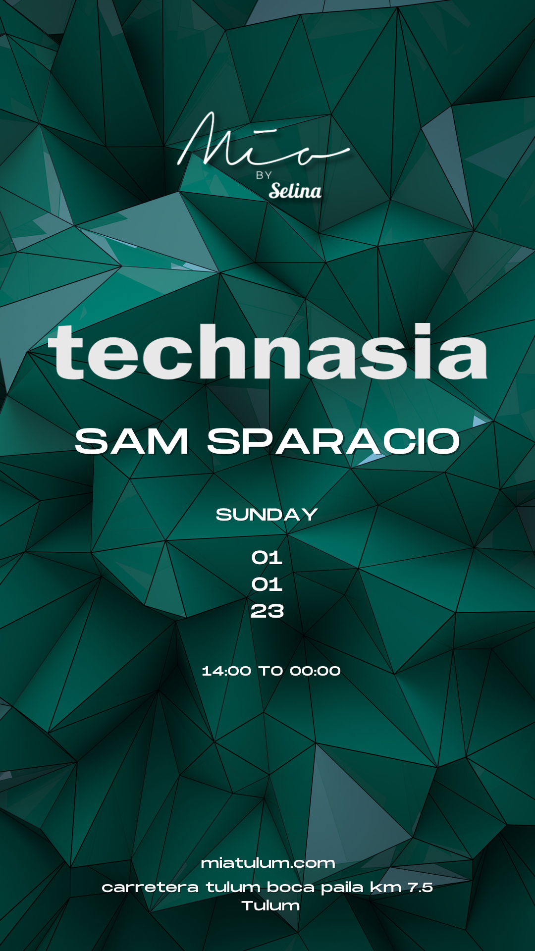 TECHNASIA @MIA TULUM Tickets | Tulum | Mía Restaurant & Beach Club ...