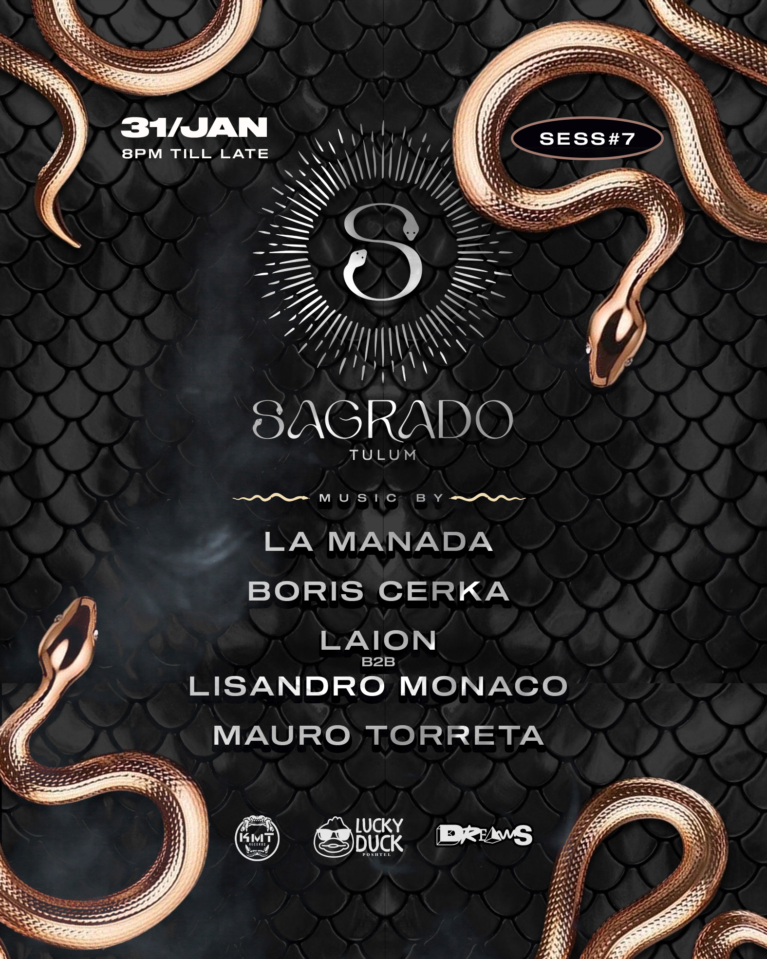 SAGRADO LAION B2B LISANDRO SESS#7's Tickets | Tulum | Lucky Duck DT ...