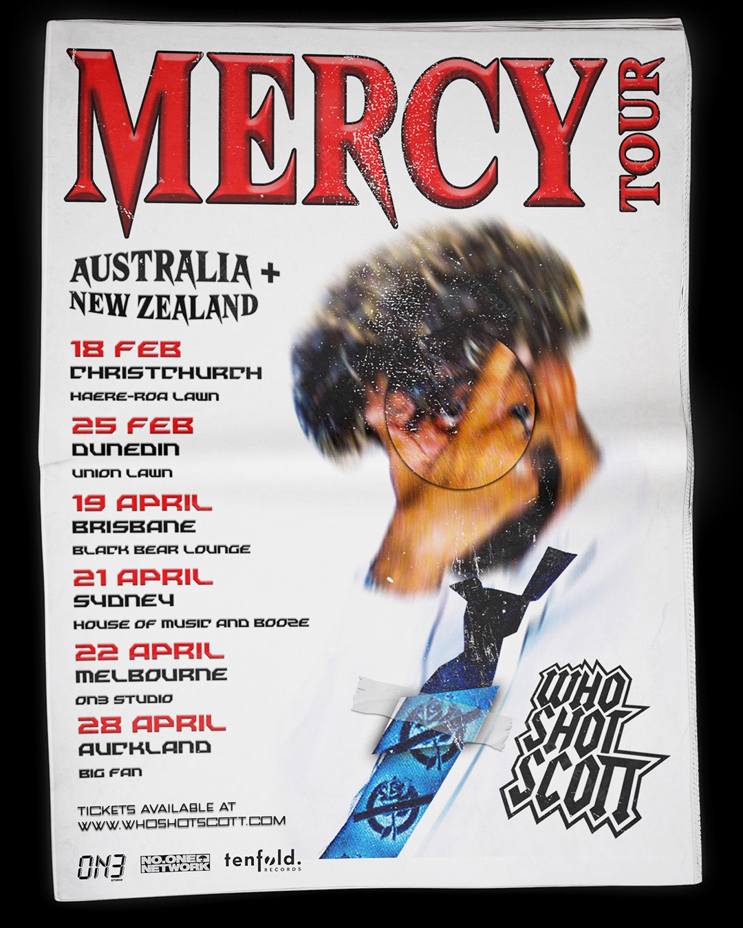 WHO SHOT SCOTT - MERCY TOUR 2023 - AUCKLAND Tickets | Auckland | BIG ...