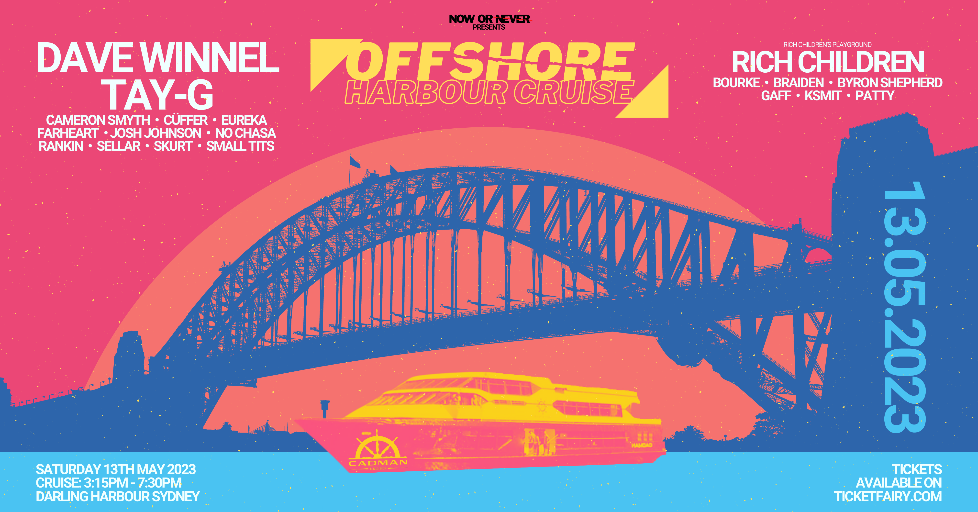 OFFSHORE SYDNEY HARBOUR CRUISE's Tickets | Sydney | King Street Wharf ...