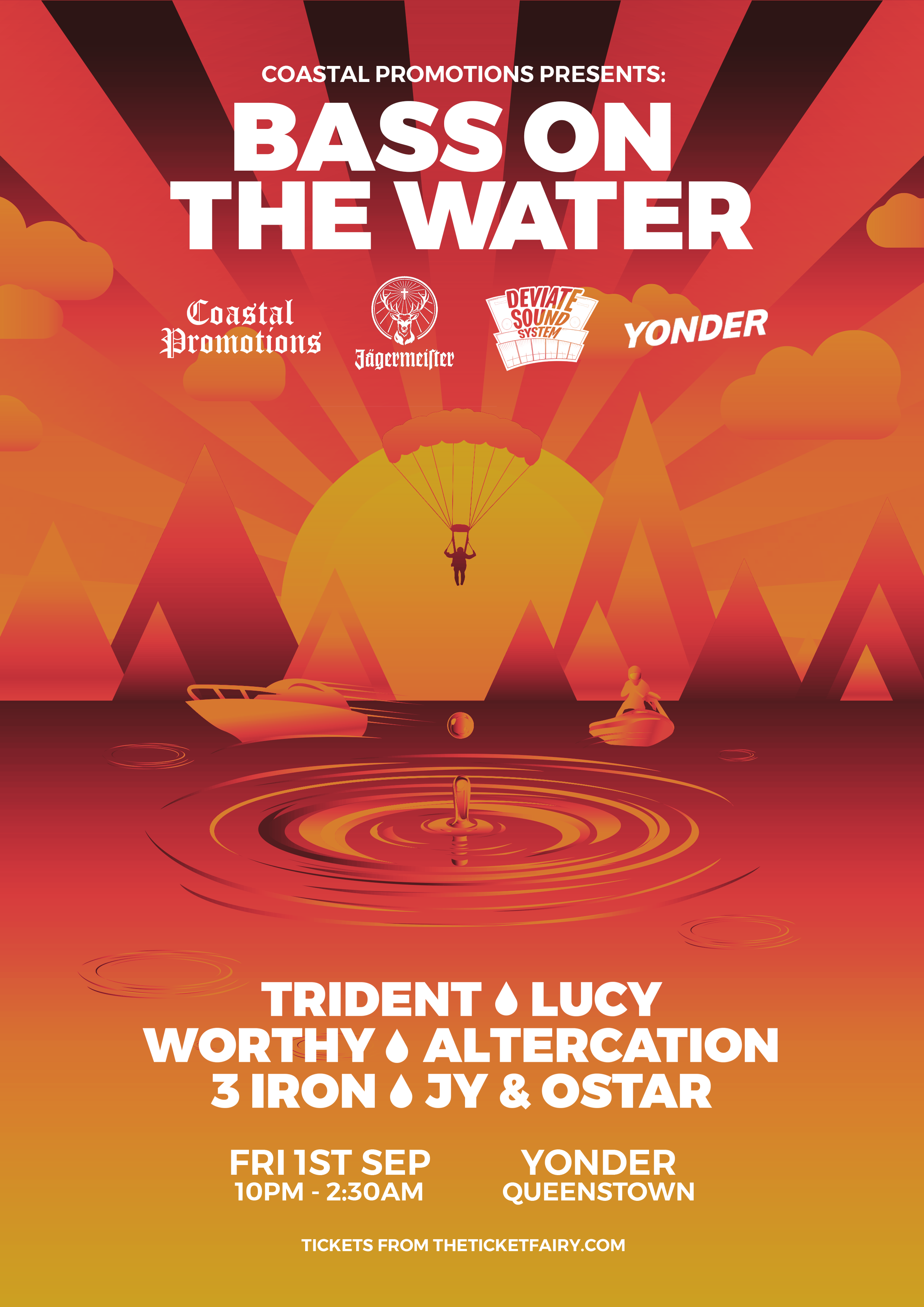 Bass On The Water 2023 | Queenstown Tickets | Queenstown | Yonder - Ticket Fairy