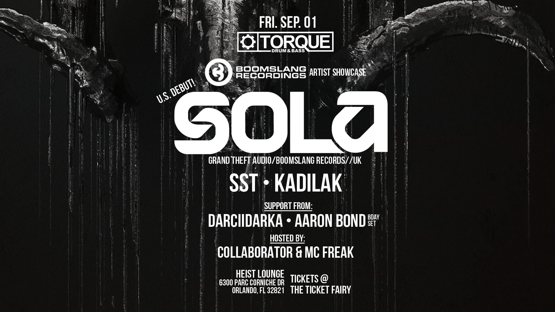 Sola Us Debut Boomslang Artist Showcase S Tickets Orlando Heist