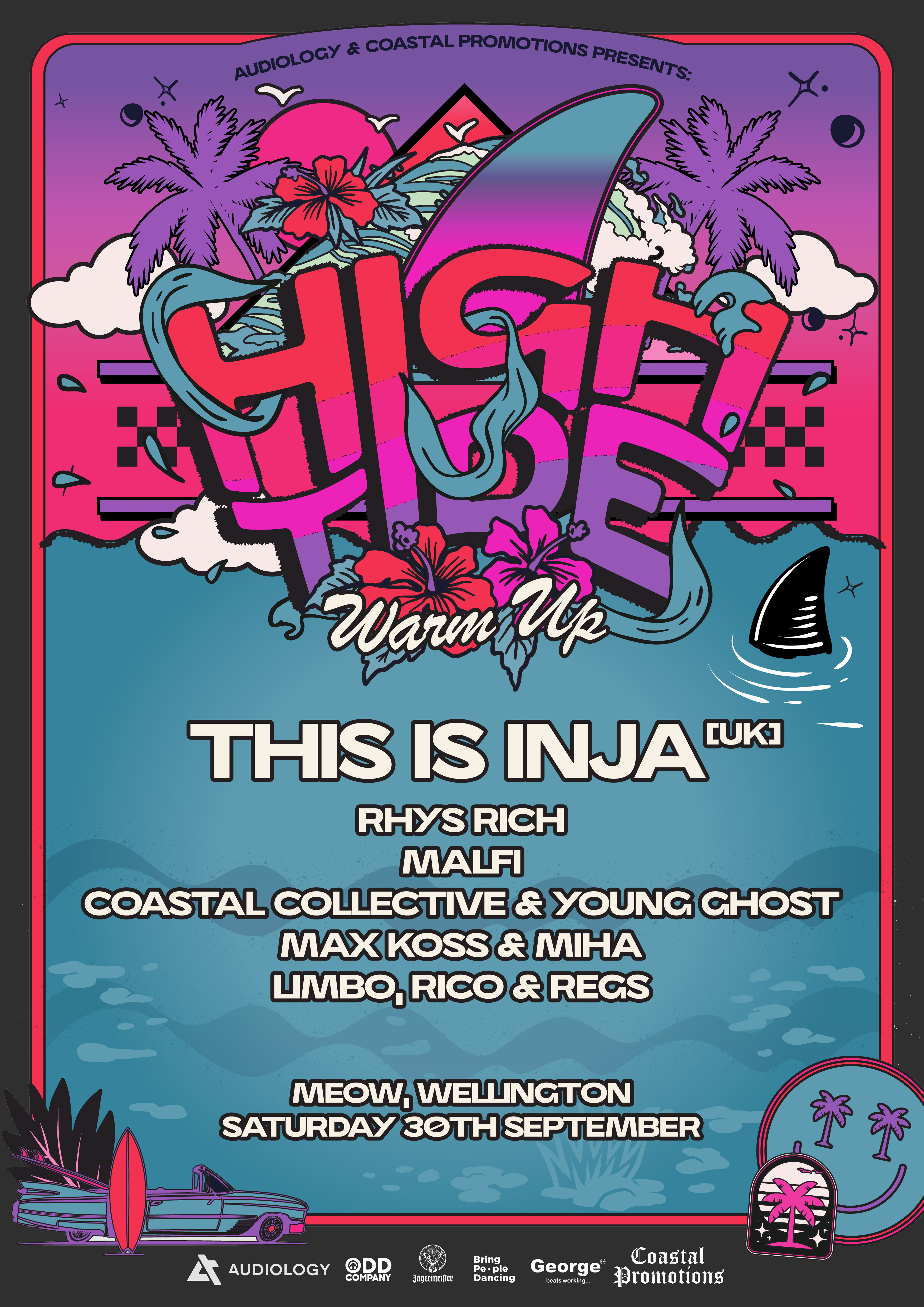 High Tide Warm Up ft. INJA (UK) | Wellington Tickets | Wellington ...
