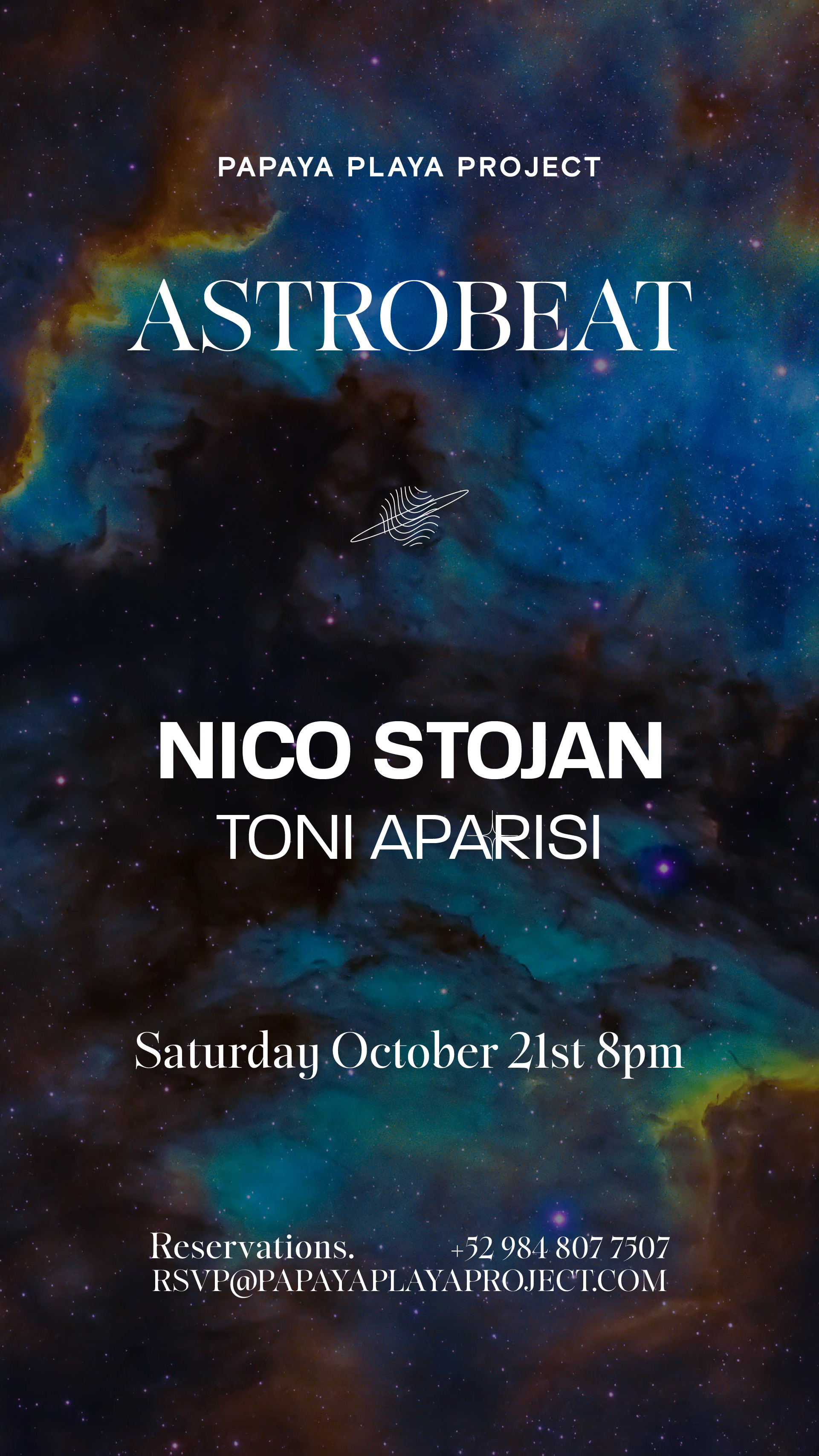 NICO STOJAN - OCTOBER 21 Tickets | Tulum | Papaya Playa Project ...
