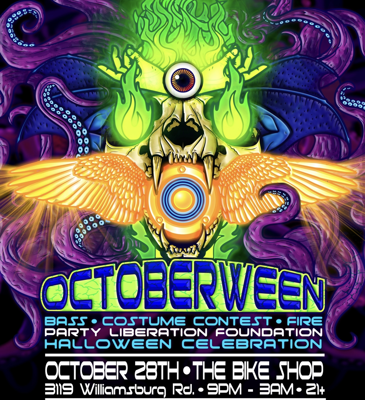 PLF Presents: Octoberween Tickets | Richmond | 3119 Williamsburg Rd ...