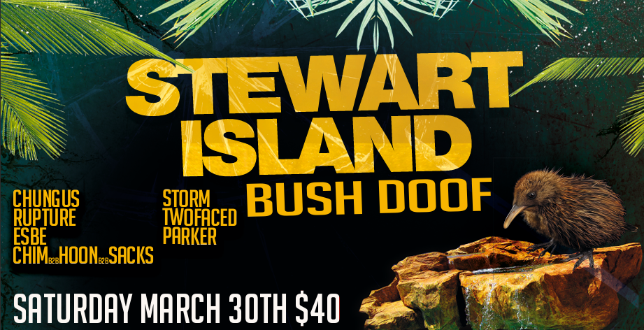 Stewart Island Bush Doof Tickets | Stewart Island | Stewart Island ...