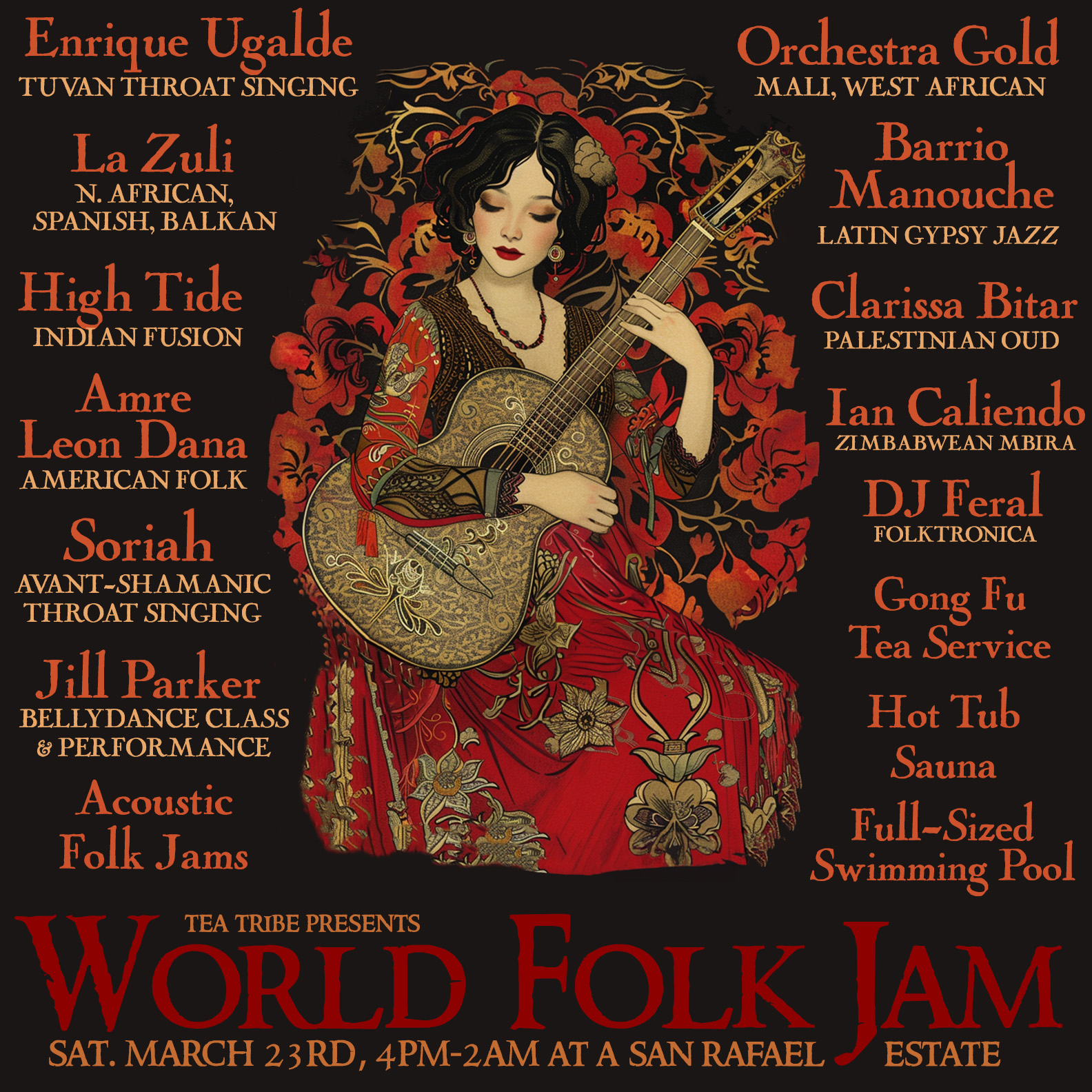 Secret World Folk Jam at San Rafael Estate Tickets | San Rafael | San ...