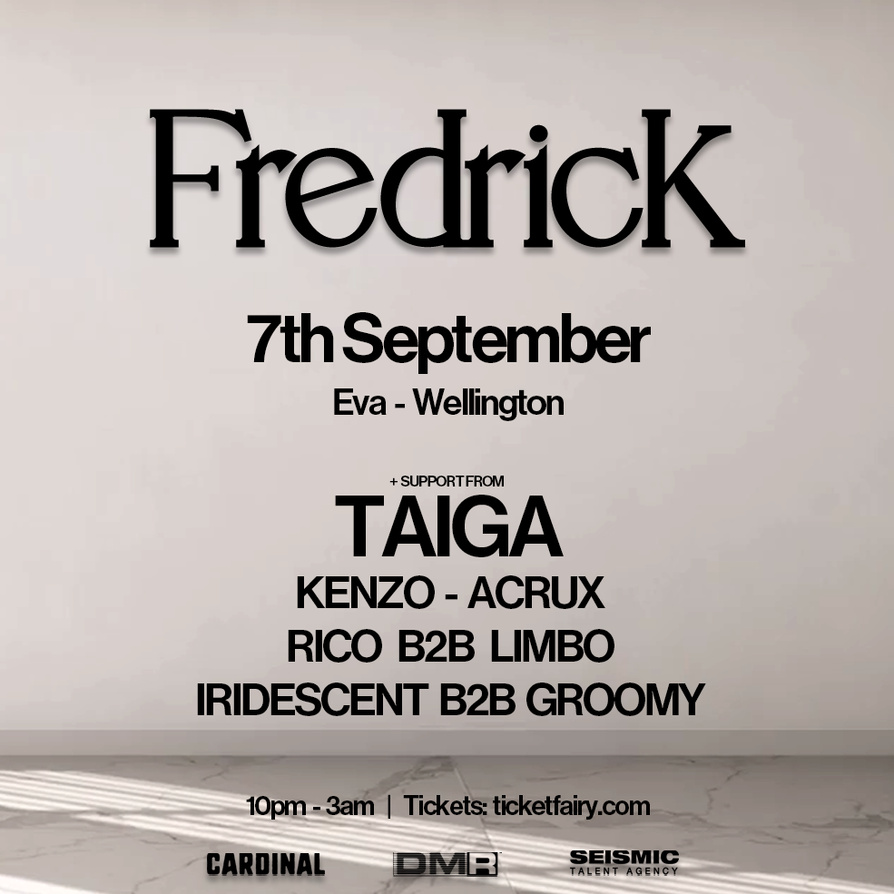 QUIX presents: FREDRICK | Wellington's Tickets | Wellington | Eva Pub ...