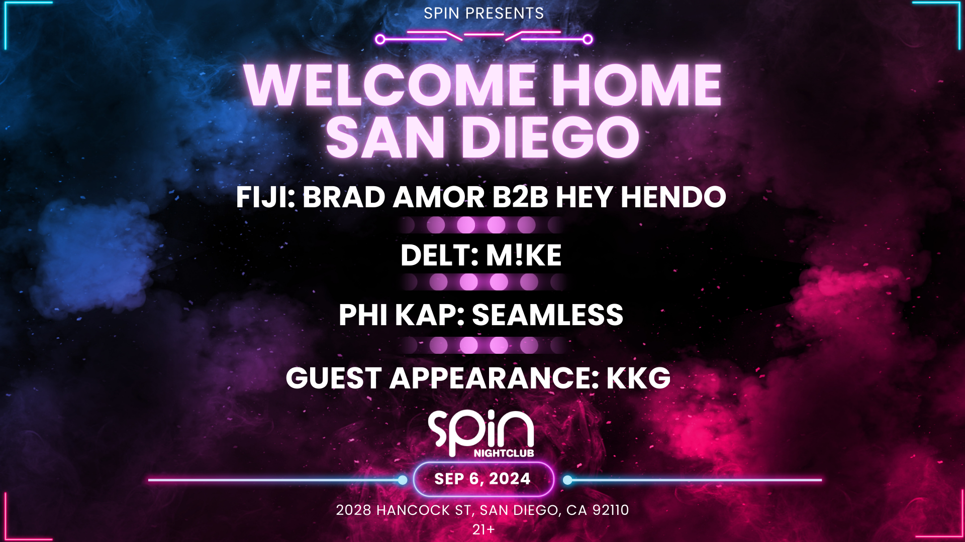Spin Presents: Welcome Home San Diego! Tickets | San Diego | Spin ...