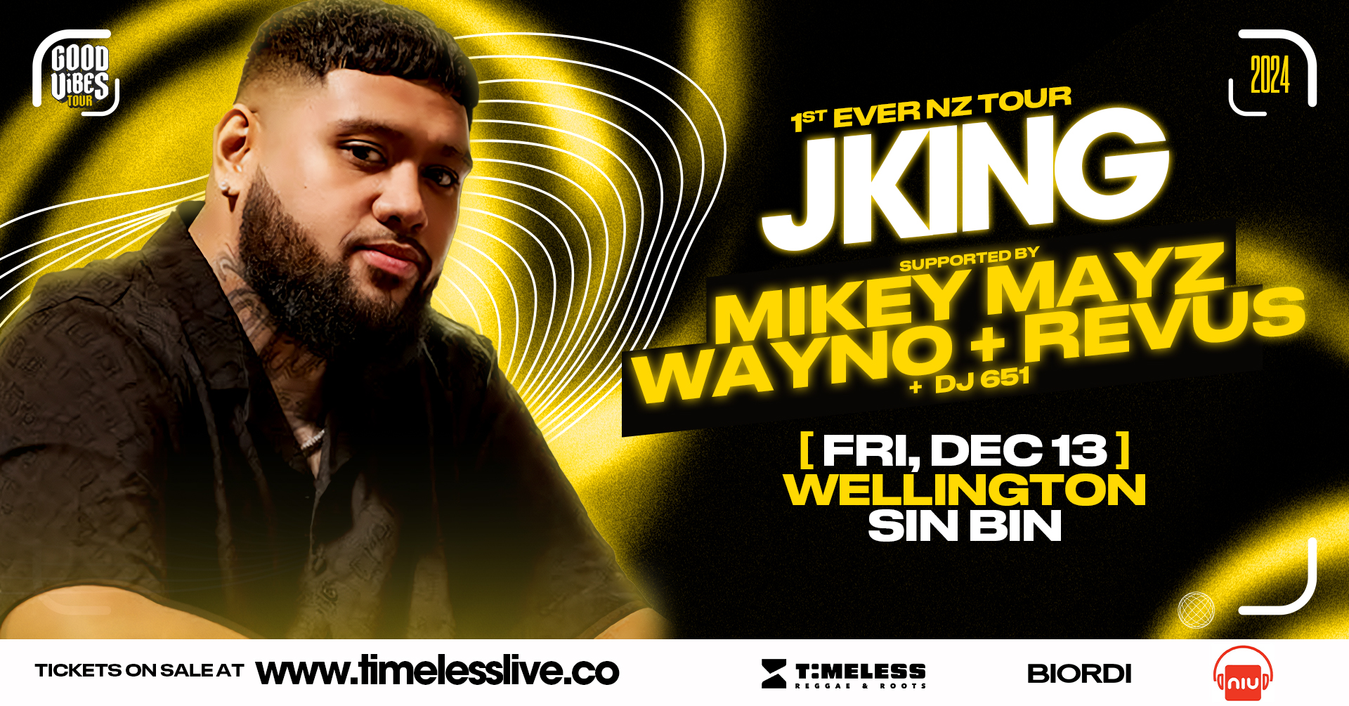 JKING TOUR |WELLINGTON Tickets | Lower Hutt | Sin Bin - Ticket Fairy