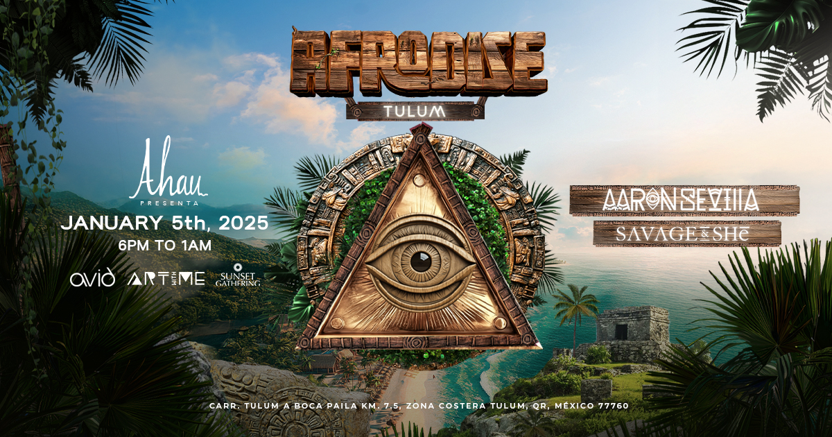 Ahau Tulum presents Afrodise Tickets | Tulum | Ahau Tulum - The Ticket ...