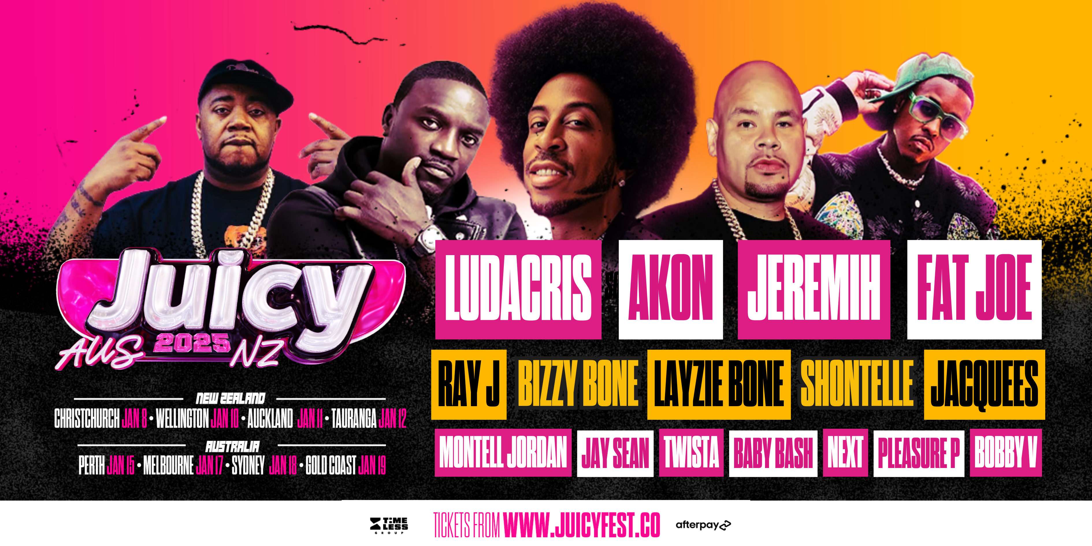 Juicy Fest | Perth 2025's Tickets | Fremantle | Fremantle Oval - Ticket ...
