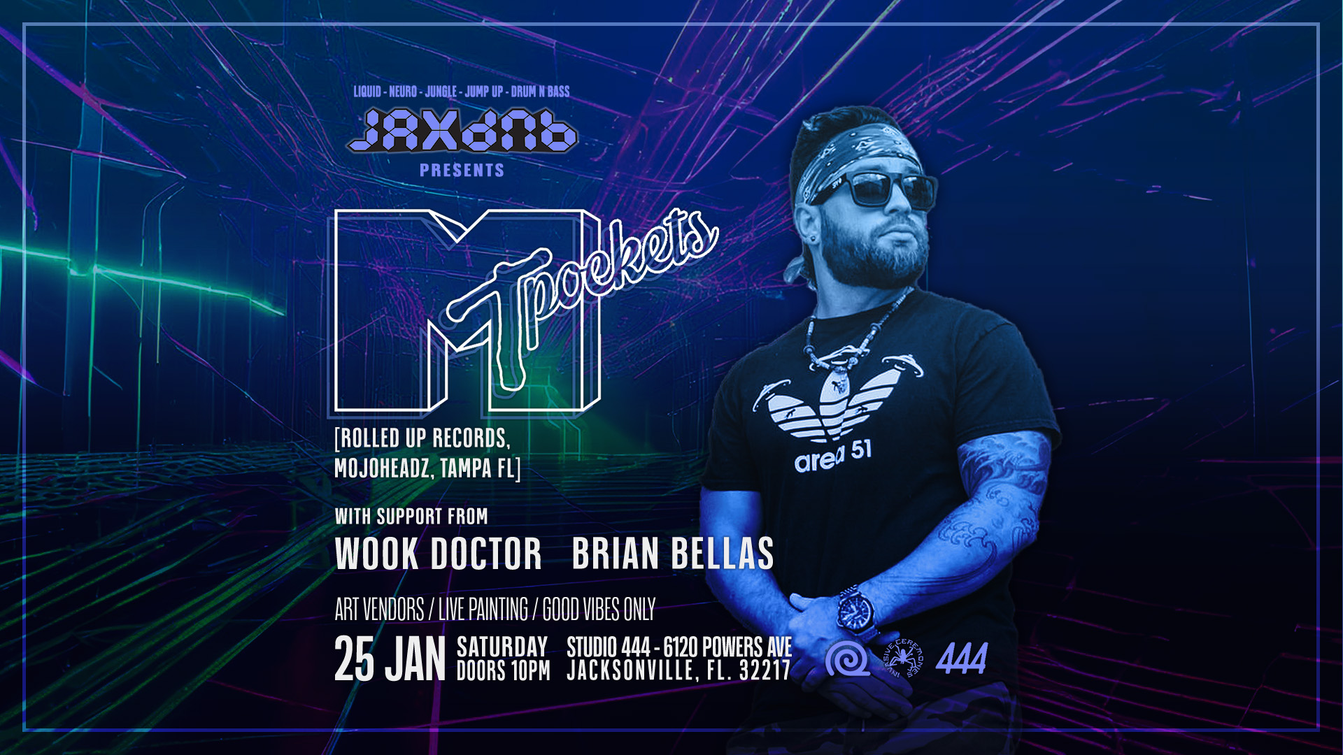 JaxDnb Presents: MTpockets (Rolled Up Records) - 25 Jan 2025's Tickets ...