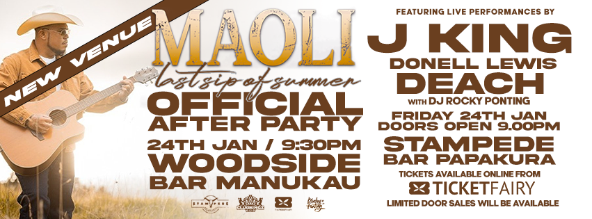 ‍MAOLI: OFFICIAL AFTERPARTY Tickets | Auckland | Stampede Restaurant ...