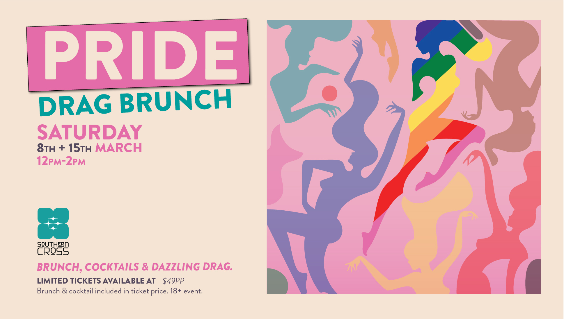 Pride Drag Brunch Tickets | Wellington | Southern Cross Garden Bar Restaurant - Ticket Fairy