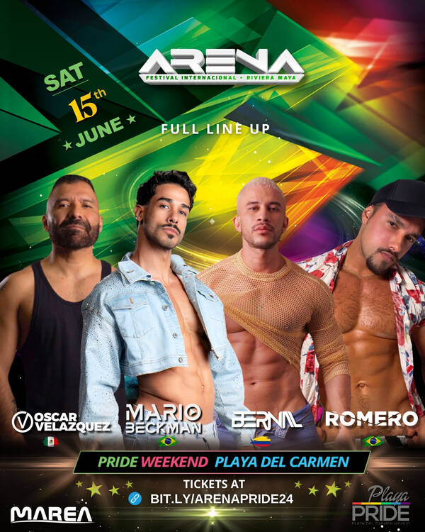 Arena Pride Weekend Playa del Carmen 2024 Tickets | Playa del Carmen ...