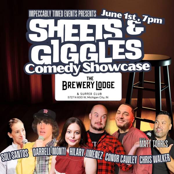Sheets & Giggles Comedy Show Tickets | Michigan City | The Brewery ...