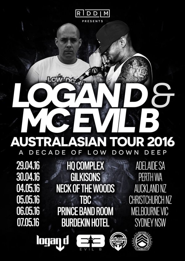 A Decade of Low Down Deep // Logan D & MC Evil B // Fiyah Muzik Tickets ...
