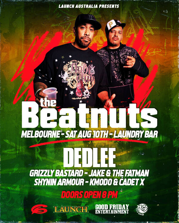 The Beatnuts Melbourne's Tickets | Fitzroy | Laundry Bar - Ticket Fairy