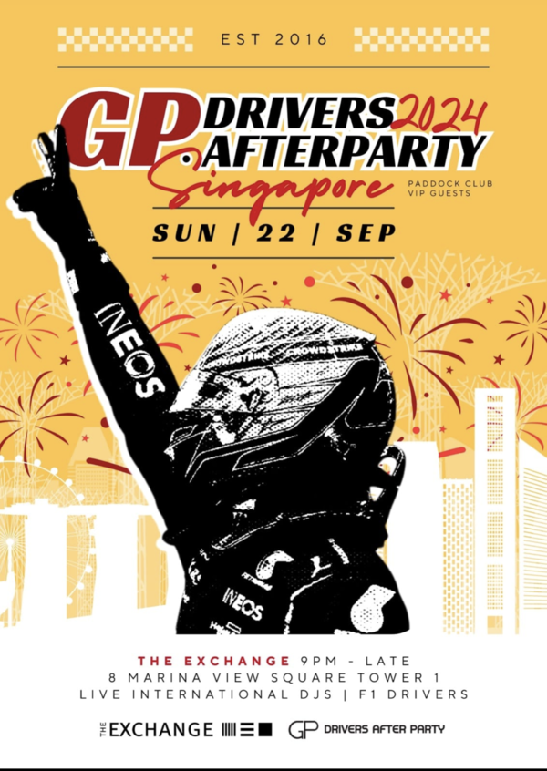 GP Drivers After Party - Singapore's Tickets | Singapore | The Exchange ...