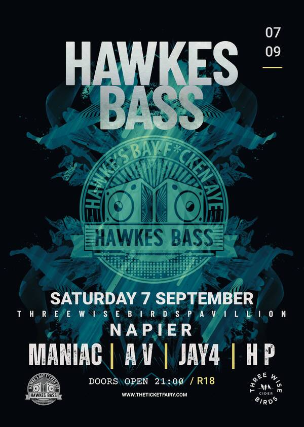 HAWKES BASS's Tickets | Napier | Three Wise Birds Pavilion - Ticket Fairy