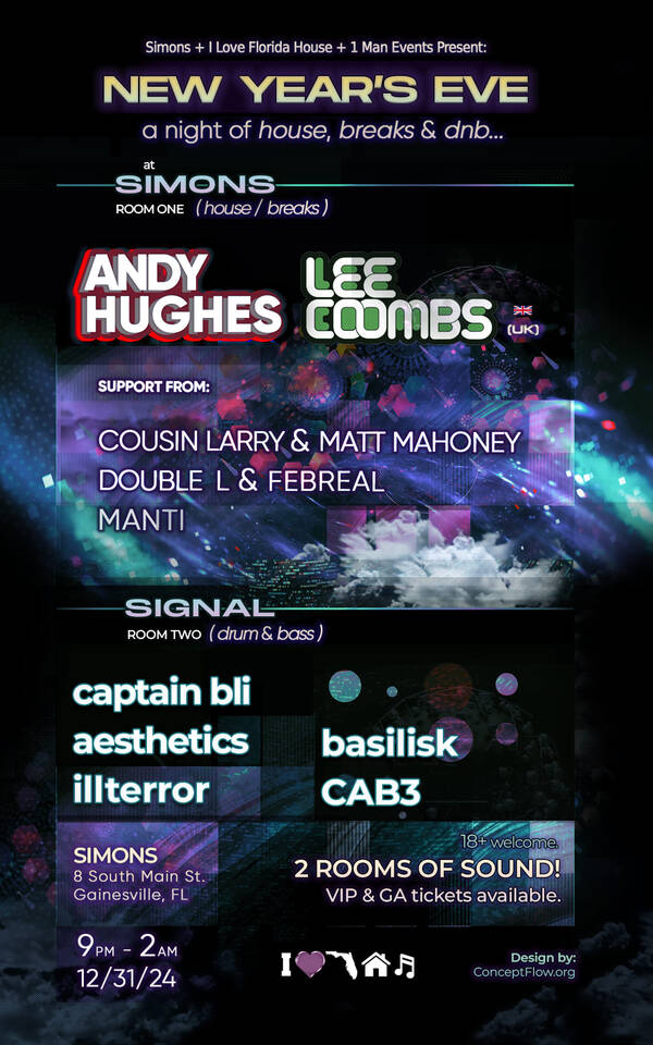 NYE @ Simons & Signal(Andy Hughes & Lee Coombs) Tickets | Gainesville ...
