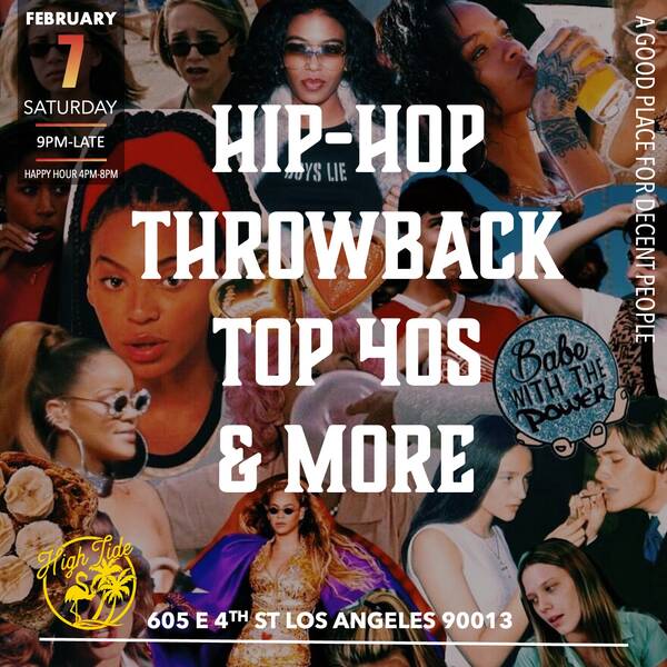 2000s Hip Hop & RnB Party! Tickets | Los Angeles | High Tide - Ticket Fairy