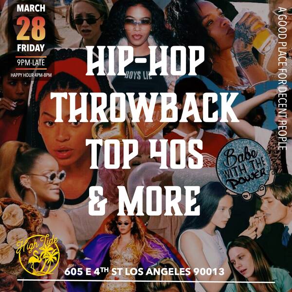 2000s Hip Hop & RnB Party! Tickets | Los Angeles | High Tide - Ticket Fairy