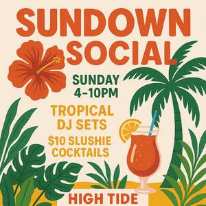 Sundown Social's Tickets | Los Angeles | High Tide - Ticket Fairy