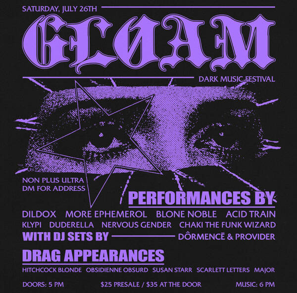 GLOAM: Dildox, More Ephemerol, Blone Noble, +more's Tickets | Los ...