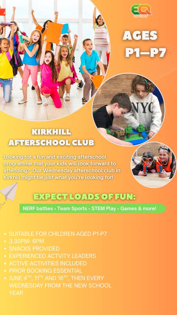 Kirkhill Afterschool Club (Wednesdays)'s Tickets | Inverness | Kirkhill ...