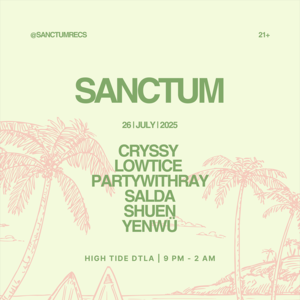 SANCTUM @ High Tide Tickets | Los Angeles | High Tide - Ticket Fairy
